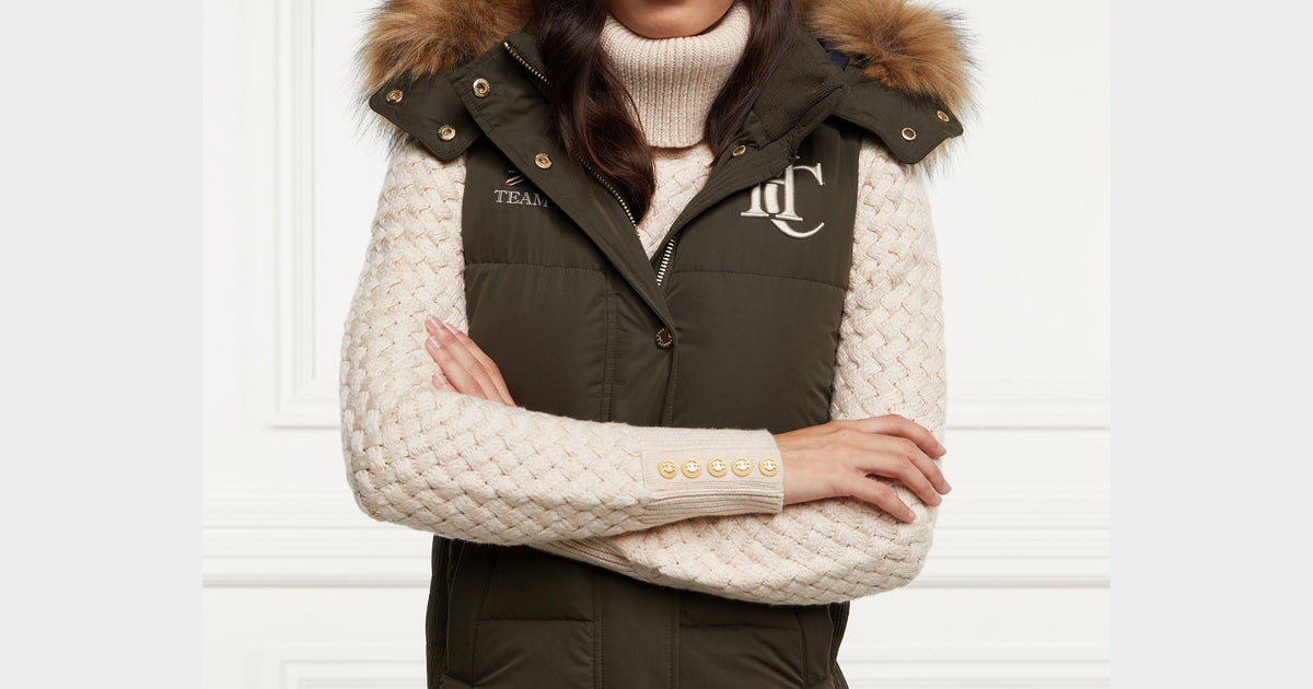 Holland Cooper Womens Team Gilet Heritage Khaki – Naylors