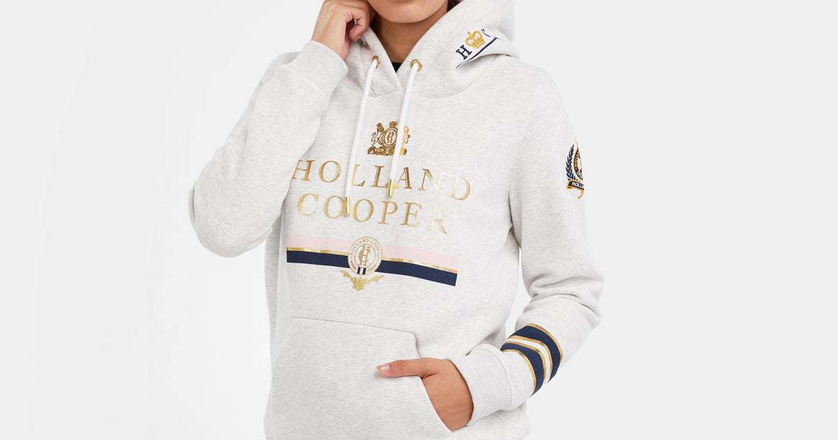 Holland Cooper Womens Heritage Hoodie Ice Grey – Naylors