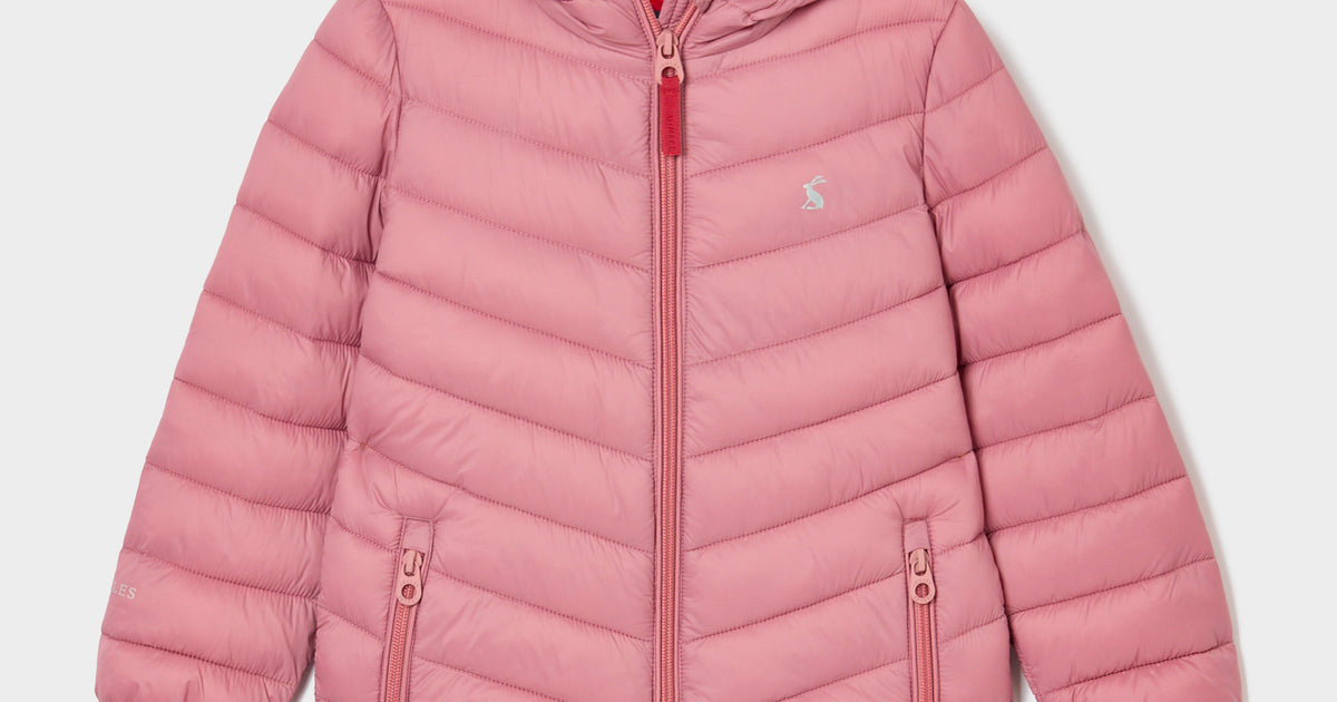 Joules Kids Kinnaird Showerproof Padded Coat Pink – Naylors
