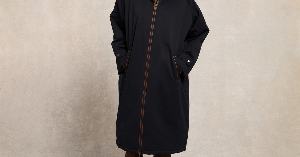 Holland Cooper Womens One Sized Waterproof Coat Ink Navy – Naylors