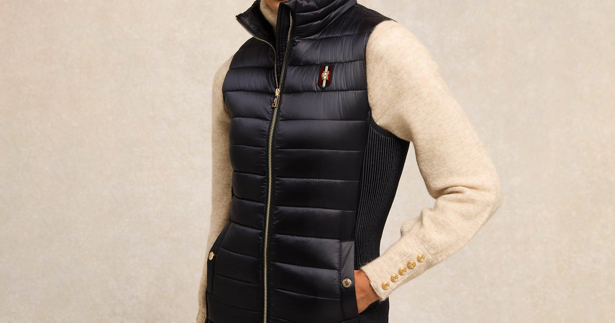Holland Cooper Womens Team Lightweight Gilet Ink Navy – Naylors
