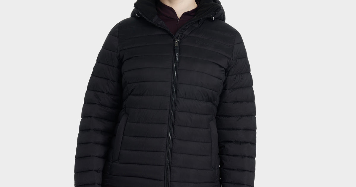 LeMieux Womens Rose Hooded Puffer Jacket Black – Naylors